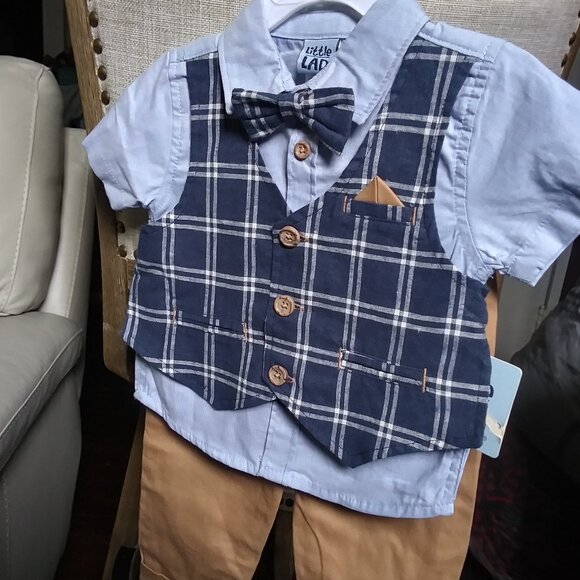 Little Lad | Matching Sets | New Wtags Baby Boy Little Lad 3pc Shirt ...